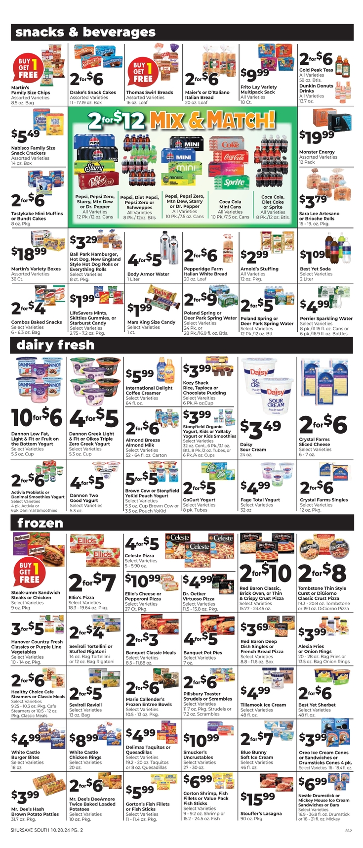 Print Weekly Specials | Sandy Ridge Market | Weekly Specials