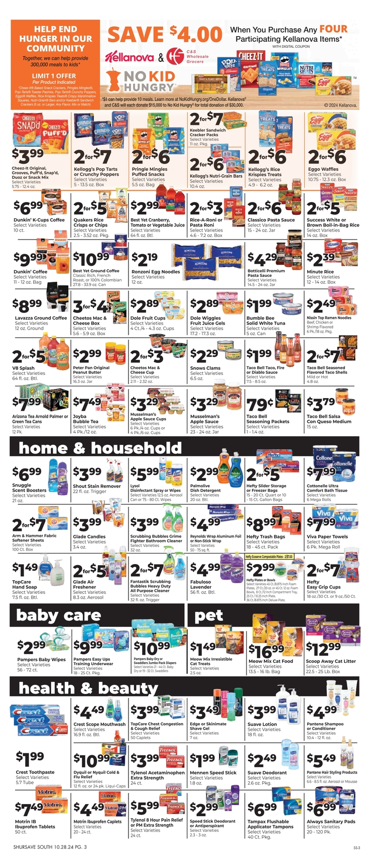 Print Weekly Specials | Sandy Ridge Market | Weekly Specials